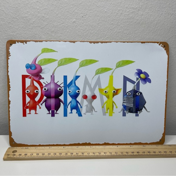 Wall Decor | New Pikmin Tin Metal Wall Sign Approx 8x12 | Poshmark